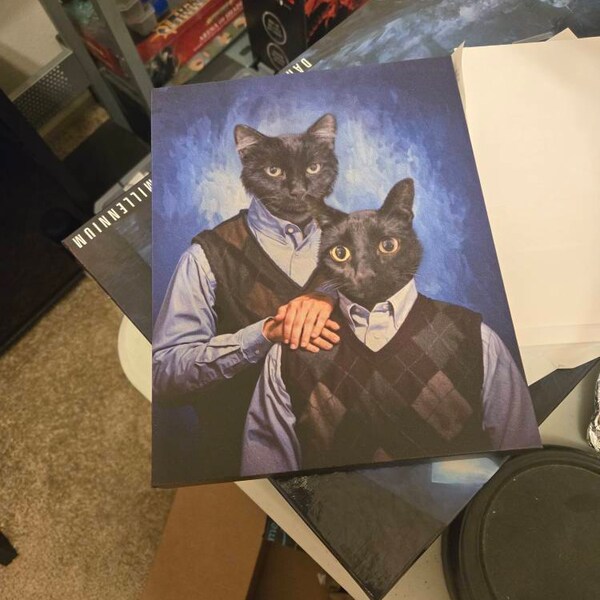 Custom Pet Portrait, Family and Pet Custom Portrait, Funny Custom ...