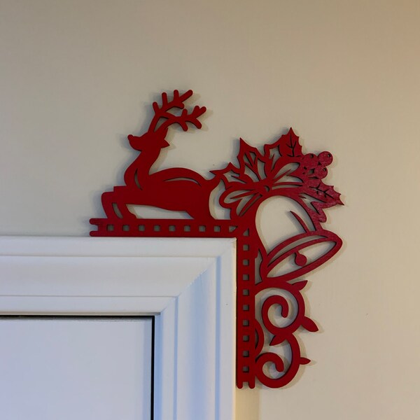 Christmas Door Corner Sign | Christmas Decor | Indoor Christmas ...