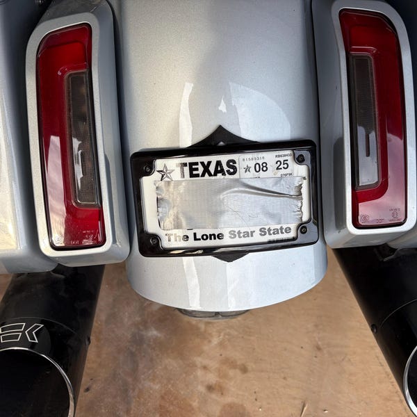 Custom License Plate Bracket for 2024 Touring 2023 CVO Road Glide ...