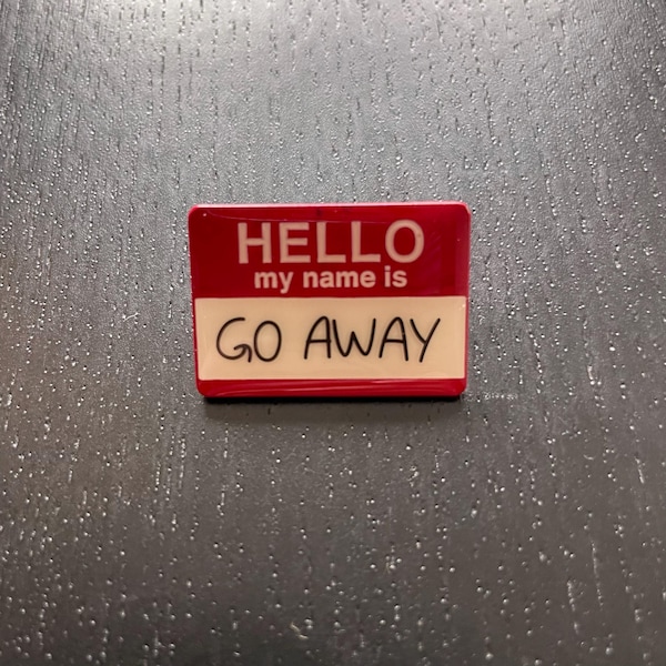 Hello My Name is Enamel Pin Badge – Funny Name Tag Brooch – Quirky Pin ...