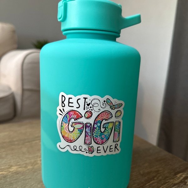 3" Best Gigi Ever Sticker, Gigi Sticker, Gigi Decal, Hand Drawn Sticker ...