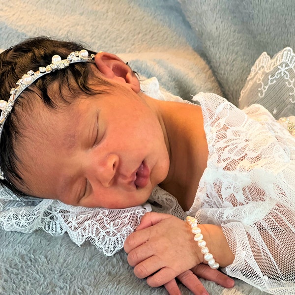 Pearl Baby Bracelet-freshwater Pearls-gold Filled-sterling Silver ...