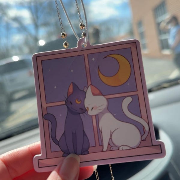 Sailor Magical Girl Luna Moon Cat Artemis Anime Neko Stickers - Etsy