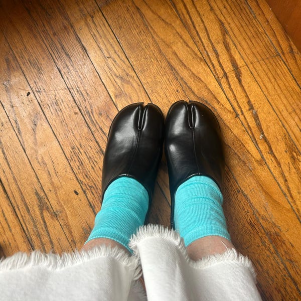 Eco Friendly Tabi Leather Ballet Flats, Tabi Shoes for Women, Faux ...