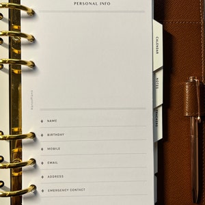 Reading Journal A5 Printable Planner Inserts Book Review - Etsy