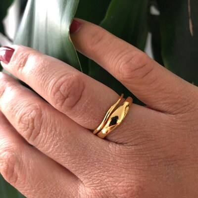 Set of 2: Duo Form Rings by Caitlyn Minimalist Minimalist - Etsy