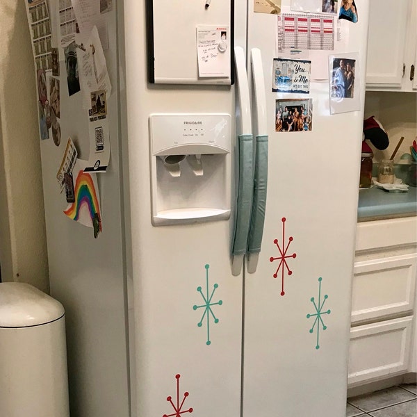 Atomic Starburst Refrigerator Stickers - Etsy