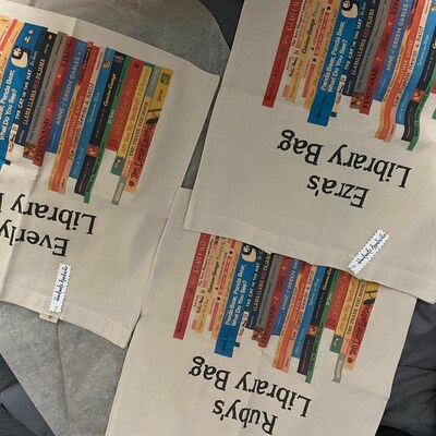 Cool Kids Library Tote Homeschool Gift Idea Canvas Children Birthday ...