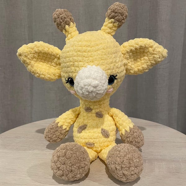 PATTERN: Plush Gemma the Giraffe Pattern - Amigurumi Chunky Giraffe ...