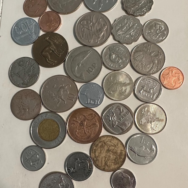 30 Unique Animal-themed Coins in a Pouch—choose Your One-of-a-kind Set ...