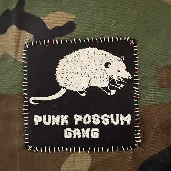 Punk Possum Patch 4x4 - Etsy