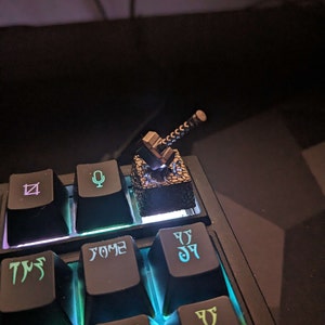 Horror TV Tab Keycap, Artisan Keycaps, Gothic Keycap, Custom Keycap, 3d ...