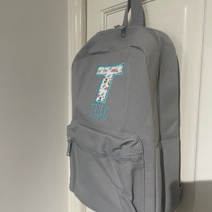Personalised Toddler Backpack, Embroidered Initial and Name, Small Mini ...