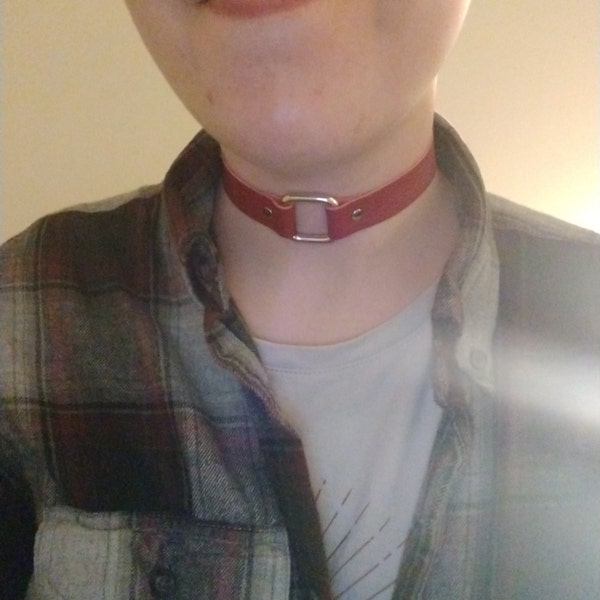 Simple Black Genuine Leather Choker /thin 1 Cm Plain Soft Choker ...