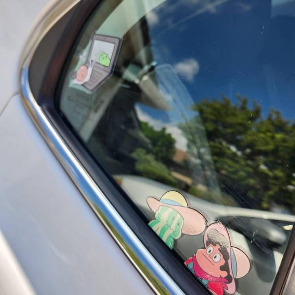 Date Night Clear Sticker Set of 2 / Snail and Frog Stickers / Cute ...