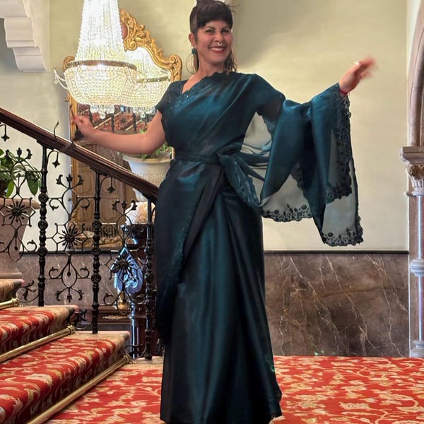 Indian Wedding Sabyasachi Lehenga in Tabby Silk Designer Bridesmaid ...