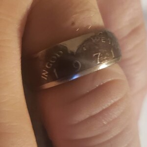 Coin Ring Yellowstone National Park SILVER Quarter - Etsy