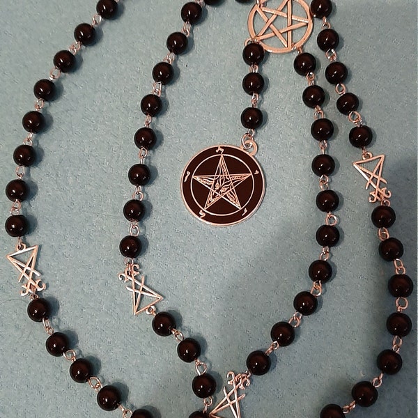 Sigil of Baphomet Rosary (bessy Version) - Occult Rosary Left Hand Path ...
