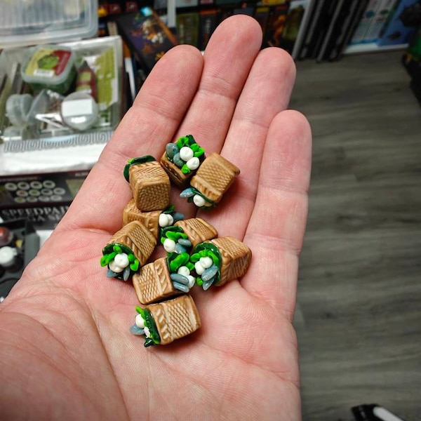 Bitoku Board Game Resource Tokens. Set of 72 Pieces. Contains 18 Jade ...