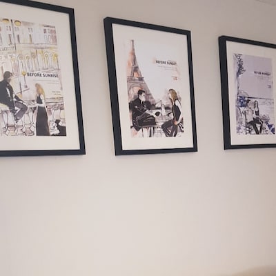 The Before Trilogy Poster Set of 3 Before Movies Illustration Artwork ...