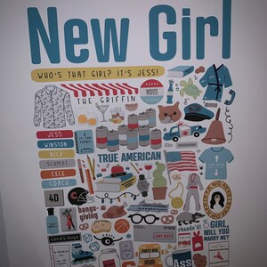 Boston College Collage Poster College Symbols Icons Drawings | Etsy