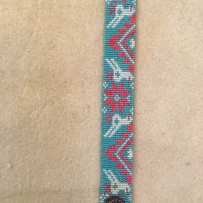 Thunderbird Rainbow Seed Bead Pattern Loom Cuff Bracelet PDF File ...