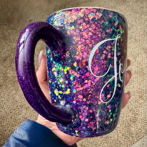 Glitter Coffee Mug/pink Glitter Coffee Mug/purple Glitter Coffee Mug ...