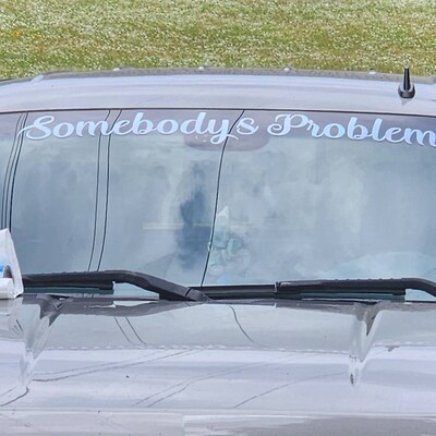 Custom Windshield Decals Word and Number Car Truck Window Custom ...