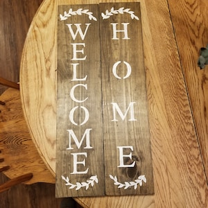 Oversized WELCOME SIGN Huge RUSTIC Wood Welcome Sign Front | Etsy
