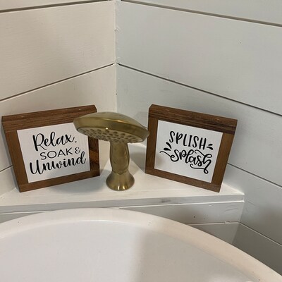 Splish Splash Sign, Bathroom Home Decor, Restroom Sign, Kids Bathroom ...