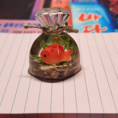 Tiny Bagged Whale Resin Figurine Kawaii Paperweight Cute - Etsy