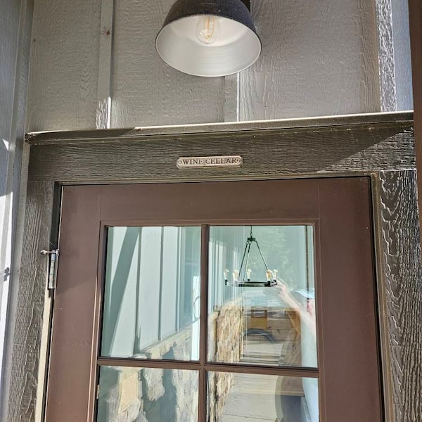 Waiting Room Door Sign Available in Three Finishes Nickel, Antique ...