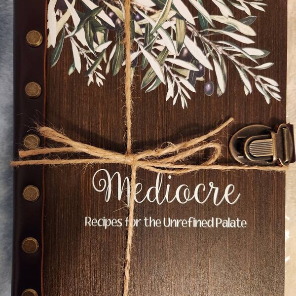 Customized Recipe Book Personalized Blank Recipe Binder Olive Branch ...