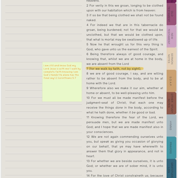ASV Digital Journaling Bible: Study Templates for Goodnotes (PDF) - Etsy