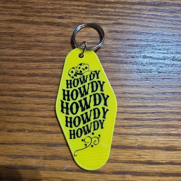 Western Motel Keychain SVG Bundle, Country Hotel Keychain Svg, Howdy ...