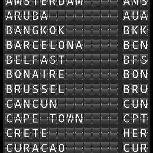 Custom Airport Departures Board - Digital Download \ Wall Art \ Travel ... Custom Airport Departures Board - Digital Download \ Wall Art \ Travel ...