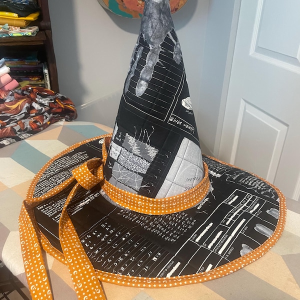 The Spellbound Quilted Witch Hat Sewing Pattern | Digital PDF Pattern ...