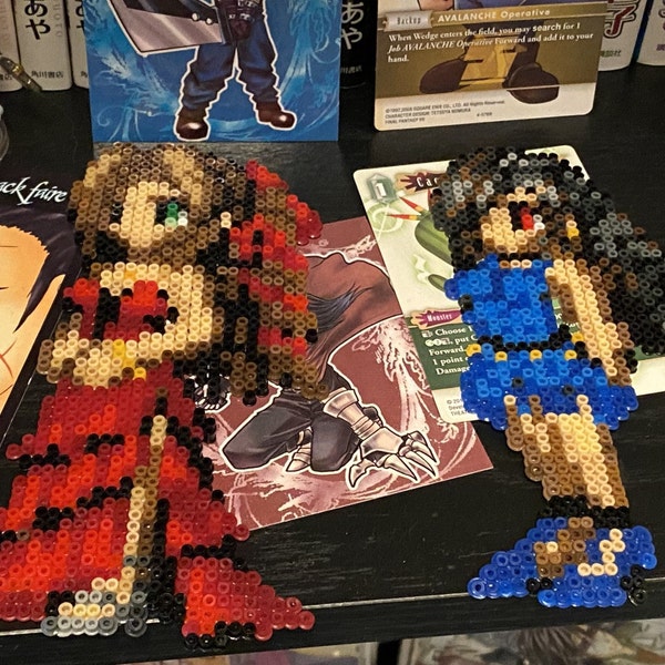 FFBE Riku Handmade Mini Fuse Bead Figurine Final Fantasy Brave Exvius ...