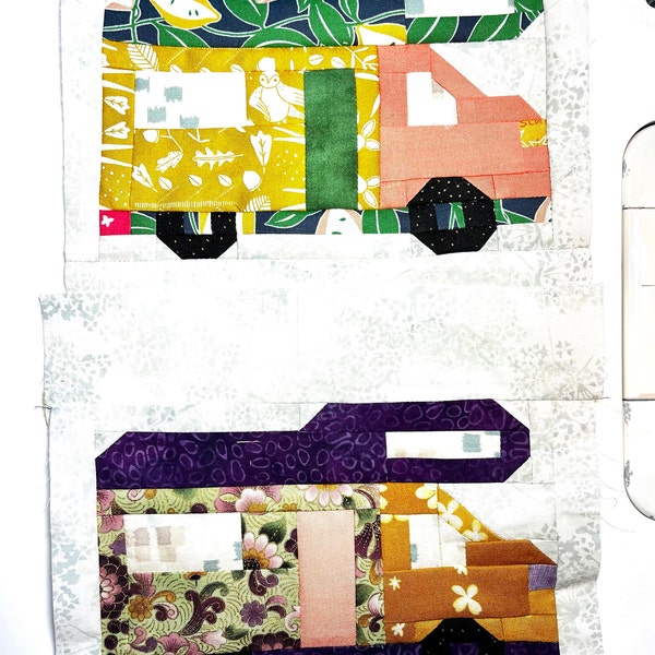 PDF Quilt Block Pattern – Camper – Vehicle Quilt - Etsy