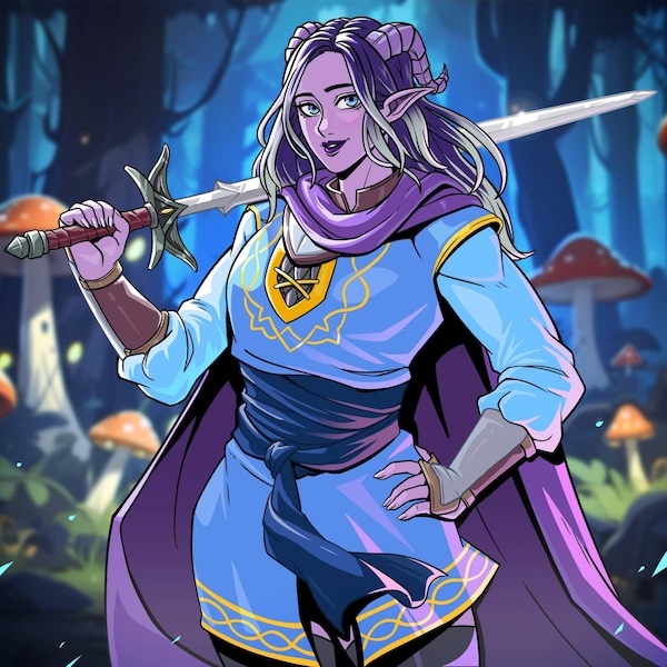 Personalized Dnd Character With Mounts/familiars Commission Custom DND ...
