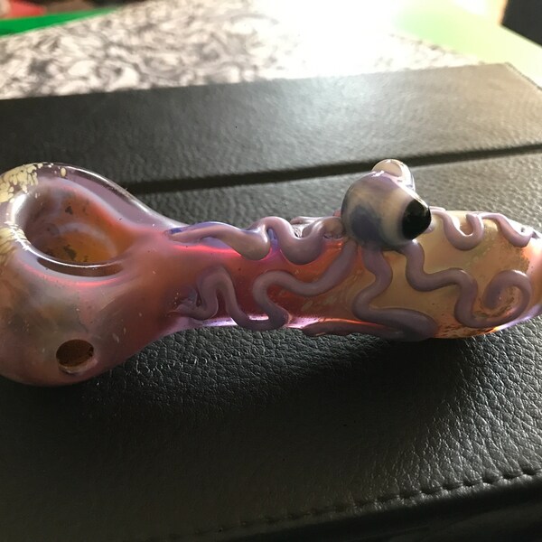Purple Octopus Hand Blown Glass Critter Pipe - Etsy