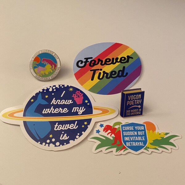 Vogon Poetry Enamel Pin Badge - Etsy