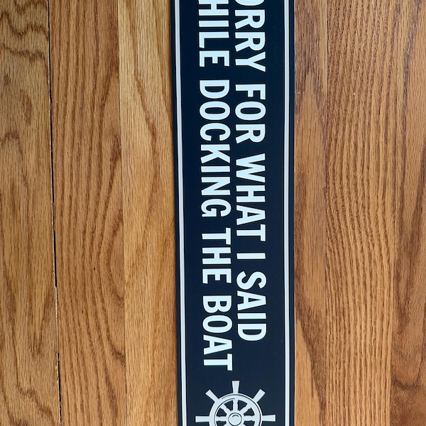 Funny Dock Sign, Boat Dock Sign, Dads Boat Decor, Boating Humor ...