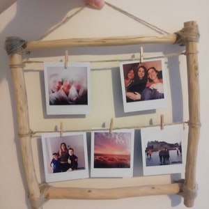 PHOTO or Message PEG & Push PIN Hessian Board / Rustic Burlap | Etsy