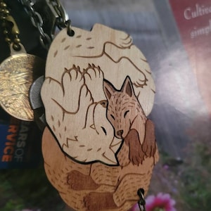 Desert Friends Owl and Fennec Fox Couple Keychains Bff Relationship ...