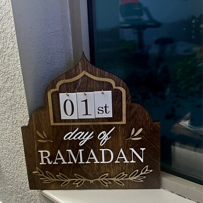 Ramadan Wood Calendar - Etsy