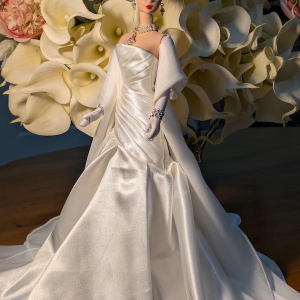 Fashion Doll Satin/silk Evening Dress/wedding Dress, 1/6 Bjd/30cm/12 ...