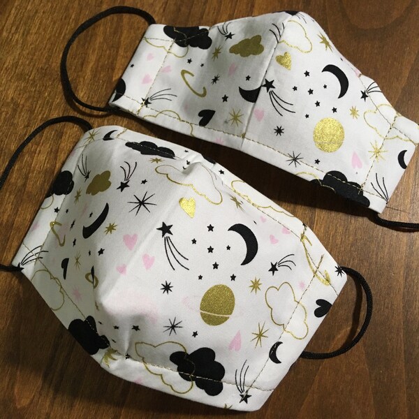 Stars & Moon White, Believe in Magic, Princess Fabric, Space Fabric ...