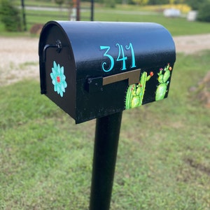 Mailbox Magnet Partial Cover Spring Daisytrio Address Numbers - Etsy