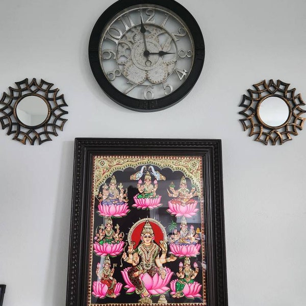 Shanku Chakra Naamam Garuda Hanuman Hindu Home Decor Wall Panel Wooden ...